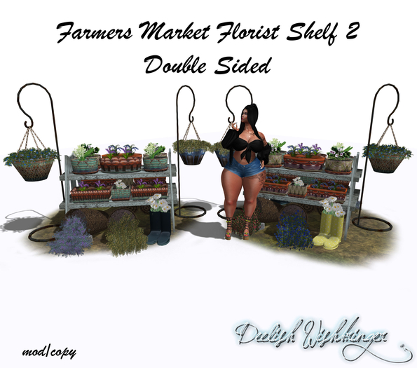 Second Life Marketplace - Farmers Market Florist Shelf2 double